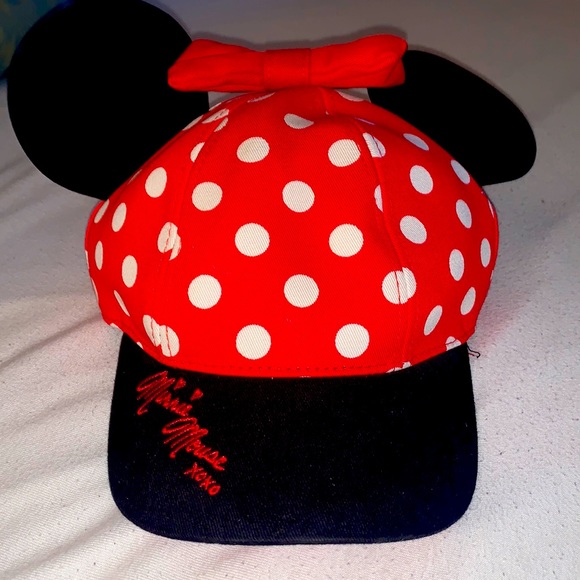 Accessories | Womens Disney Mickey Minnie Mouse Ears Snapback Hat Red ...